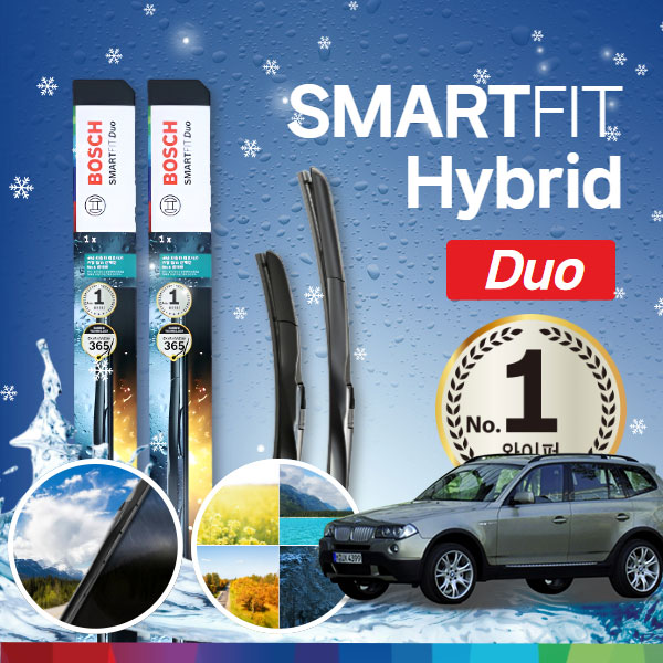 X3(E83)(04~11) 보쉬 하이브리드 와이퍼 좌우세트 550 500 PBO-027 cs06015